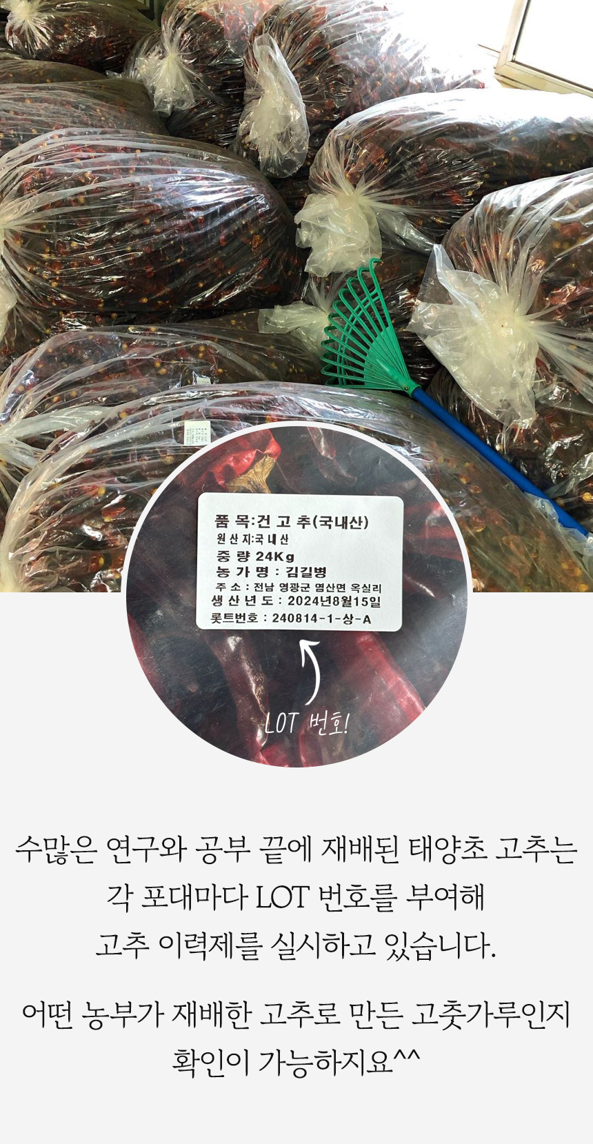 [김치식자재] (고추마을영농조합) 일편단심 태양초 고춧가루 14kg (5kg*2ea, 3kg*1ea, 1kg*1ea)